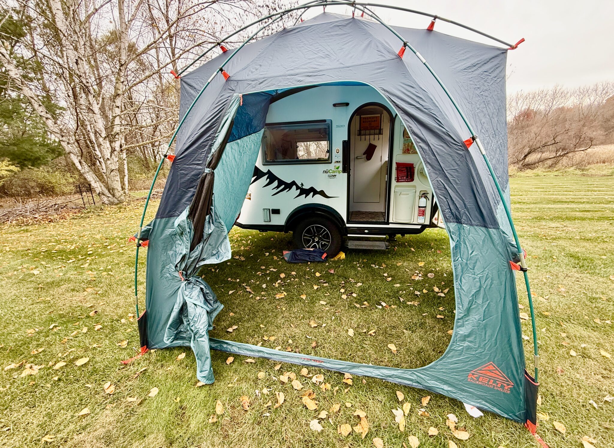Why I Love the Kelty Backroads Shelter with My T@B 320 Teardrop Camper ...